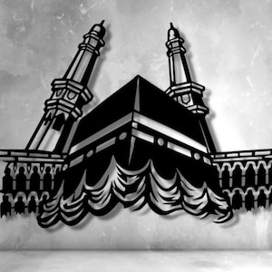Kaaba Metal Wall Art Files: Islamic Mecca Design (SVG, DXF, PNG) - Etsy