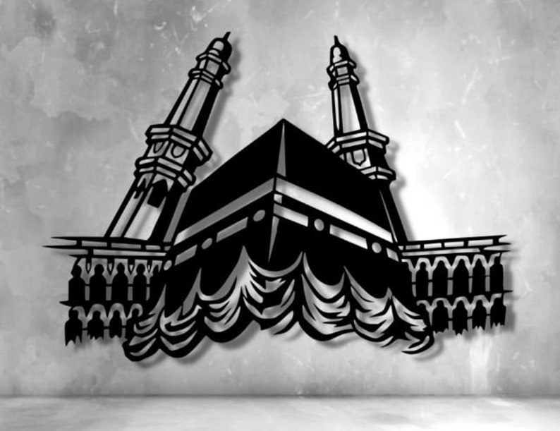 Kaaba Dxf Svg Png Files Kaaba Mecca Islamic - Etsy