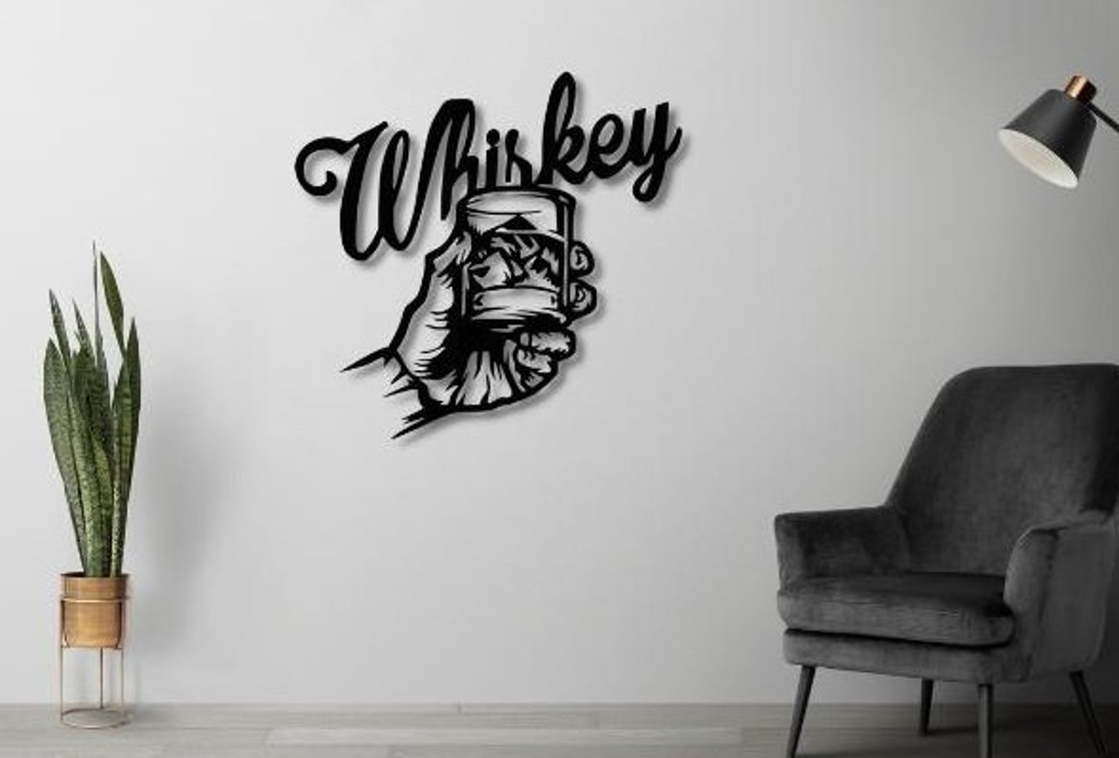 Whiskey Dxf Svg Png files Whiskey Laser Cut Wall - Etsy