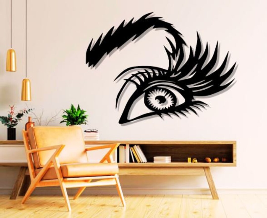 Eye Dxf Svg Png Files , Eye , Eyebrow , Eyelash , Wall Art , Cut File ...