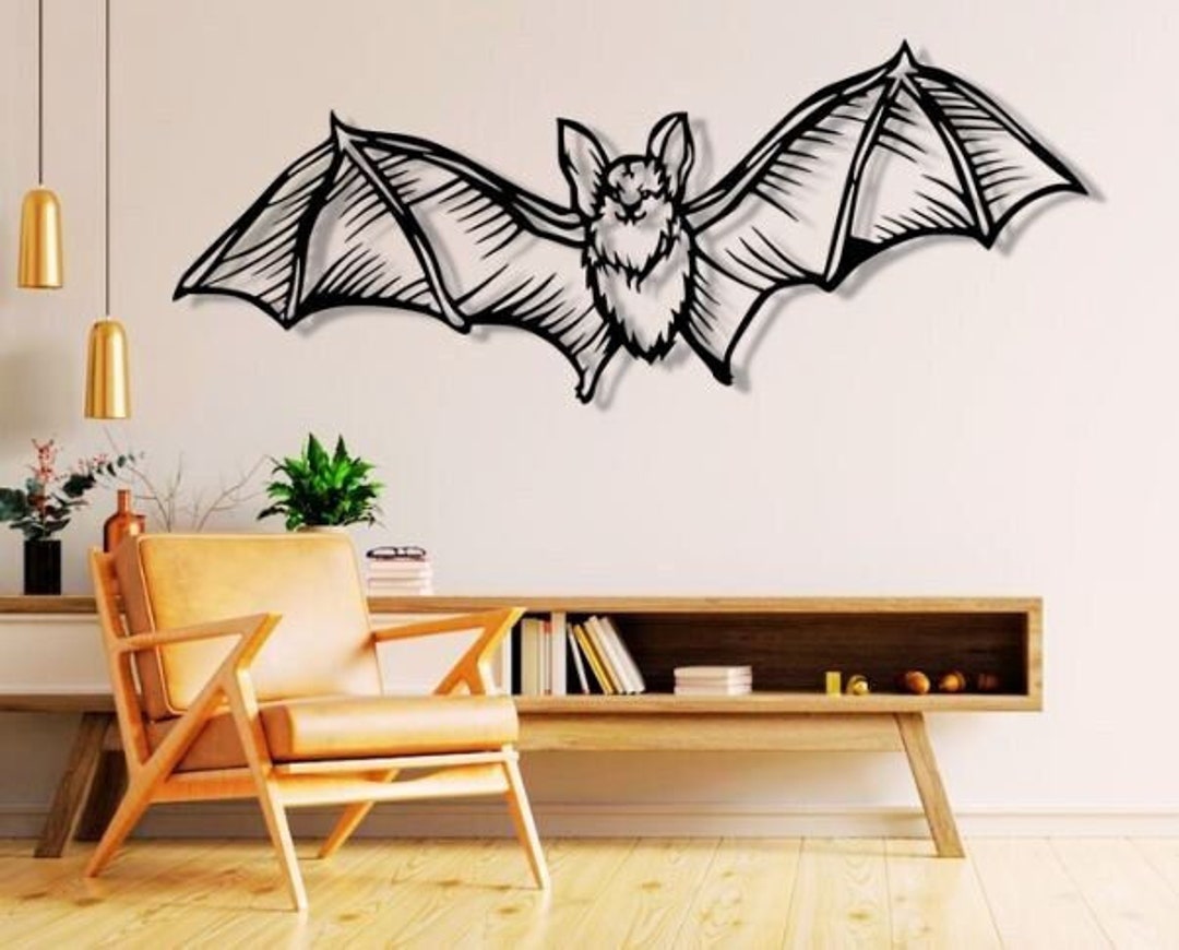 Bat Dxf Svg Png Files , Bat , Wall Art Cut File for Cnc Plasma Laser ...