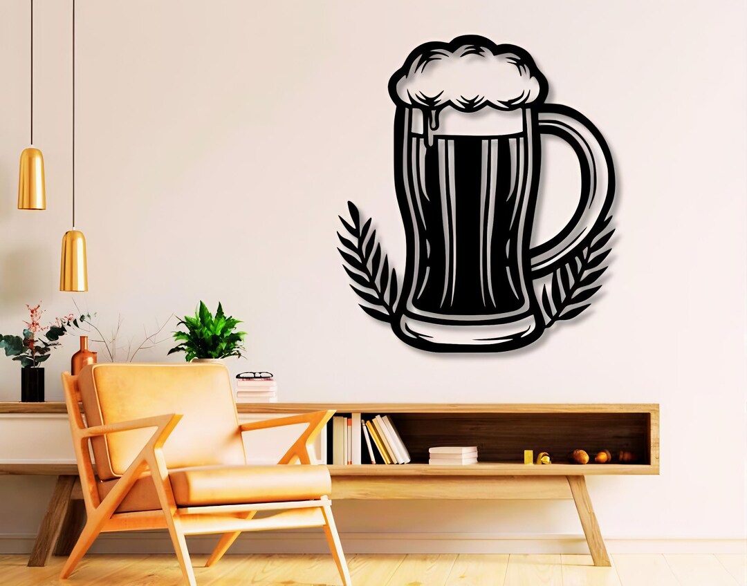 Beer Dxf Svg Png Files Glass Foam Beer Laser Cut for Cnc Plasma Laser ...