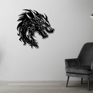 Dragon Metal Wall Art, CNC Plasma Laser Cut Files (svg, Dxf, Png) - Etsy