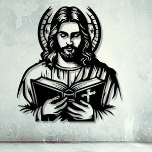 Jesus Dxf Svg Png Files , Jesus Svg , Bible , Wall Art , Jesus Christ ...