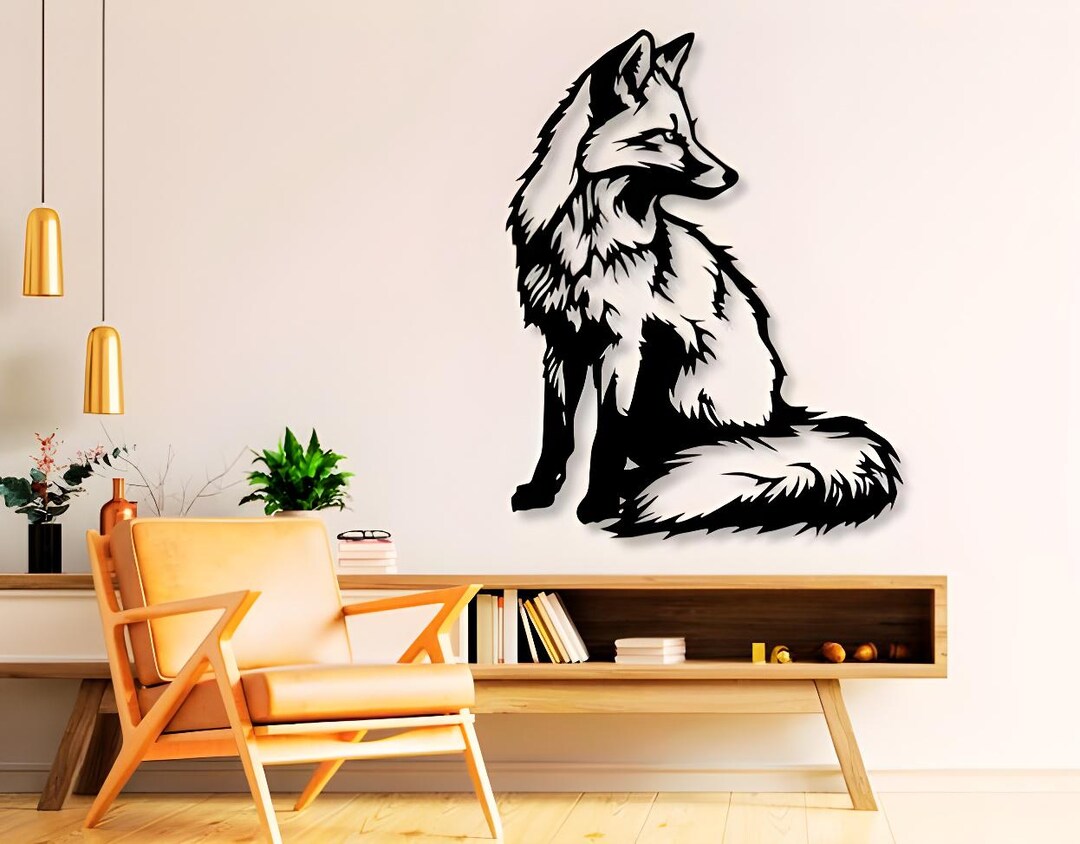 Fox Dxf Svg Png Files Fox Vector Art Cut File for Cnc Plasma Laser ...