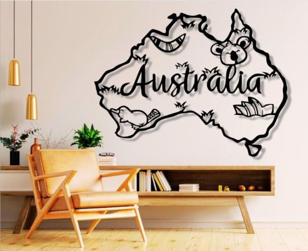 Australia Dxf Svg Png Files , Australia , Australian , Map , Outline ...