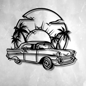 Chevrolet Dxf Svg Png Files Classic Car Vintage Retro Cars Cut , File ...