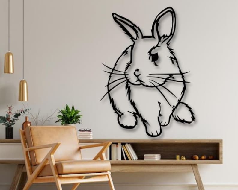 Bunny Dxf Svg Png Files Bunny Rabbit Easter Cut - Etsy