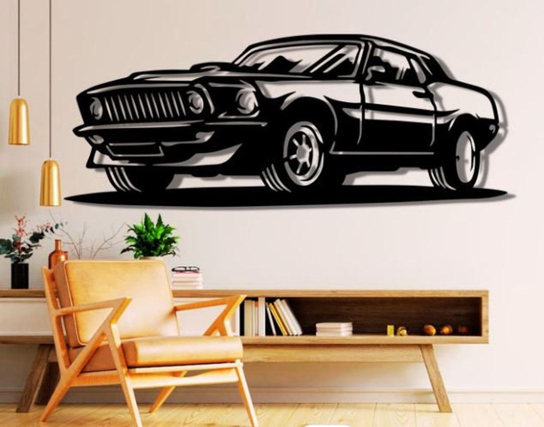 American Muscle Dxf Svg Png Files Muscle Car Classic Vintage Car Cut ...