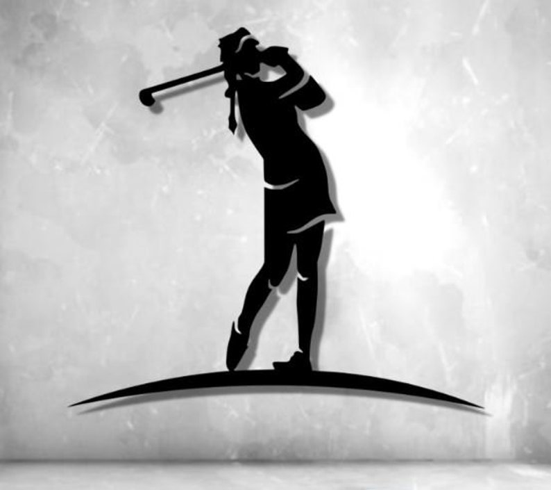 Golfer Dxf Svg Png Files Golf Woman Girl Cut - Etsy