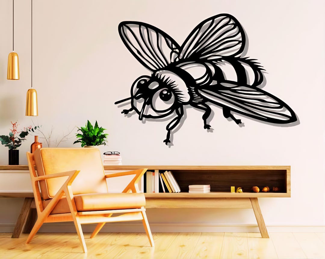 Bee Dxf Svg Png Files Big Eyes Bee Honey Plasma Cut File for Cnc Plasma ...