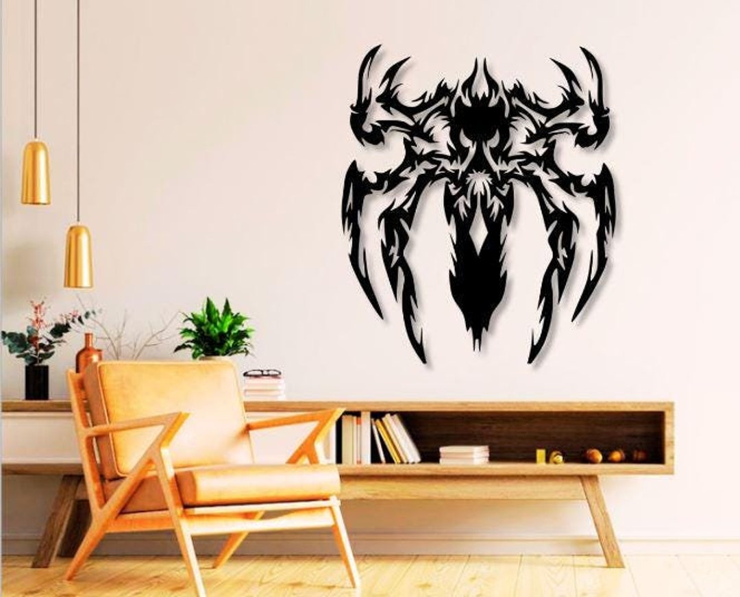 Spider Dxf Svg Png File Spider Wall Art Cut File for Cnc Plasma Laser ...