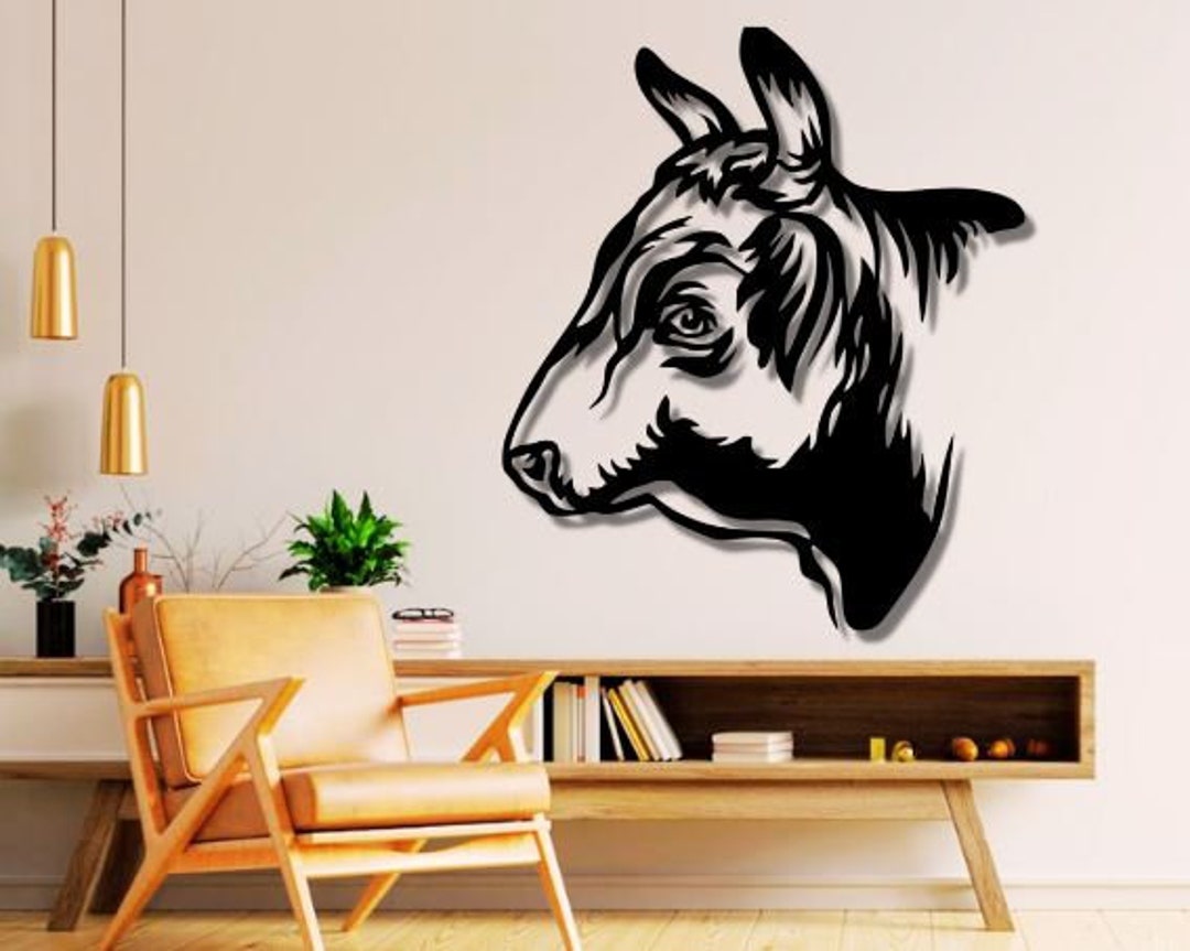 Ox Dxf Svg Png Files , Cows , Farm , Cow , Bull , Cattle , Wall , Art ...