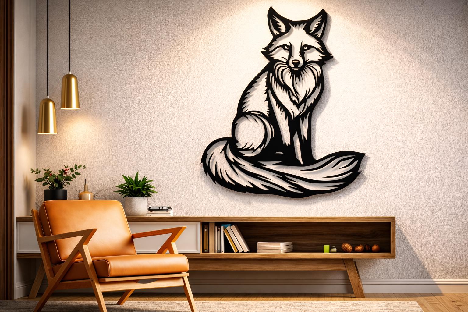 Fox Dxf Svg Png Files Metal Wall Art, CNC Laser Cut Files - Etsy