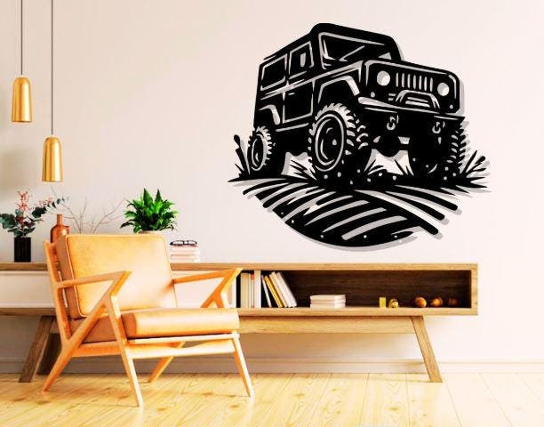 Truck off Road Dxf Svg Png Files Trucks Wall Art Cut File for Cnc ...
