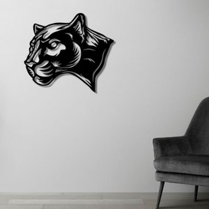 Panther Metal Wall Art Cut Files for CNC, Laser, Plasma (svg, Dxf, Png ...