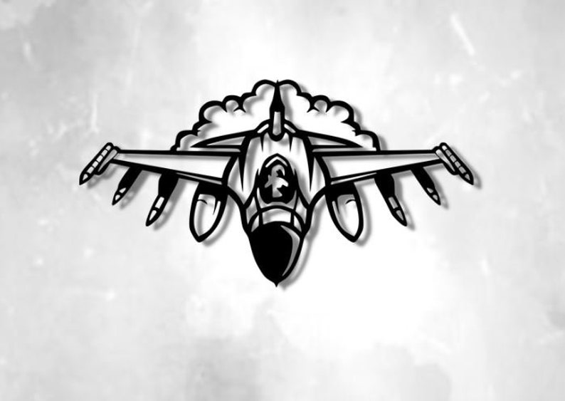 Jet Fighter Dxf Svg Png Files War Plane Jet - Etsy
