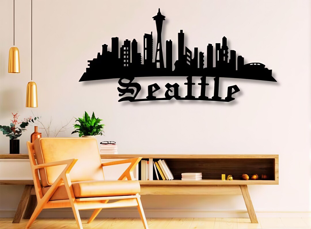 Seattle Dxf , Seattle Svg , Png , Files , Seattle City ,metal Sign ...