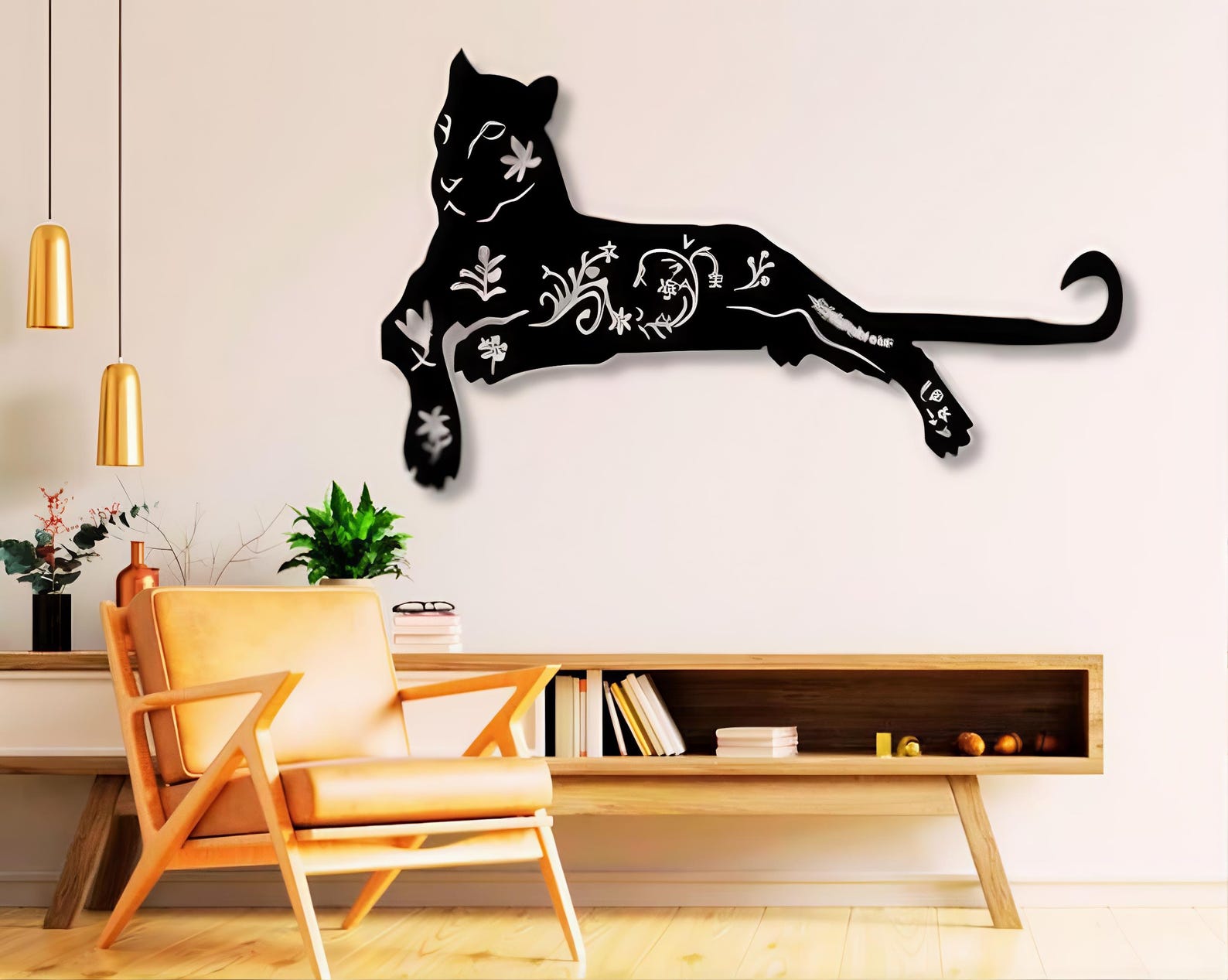 Panther Dxf Svg Png Files , Wall , Art , Decor , File , Panther , Tiger ...