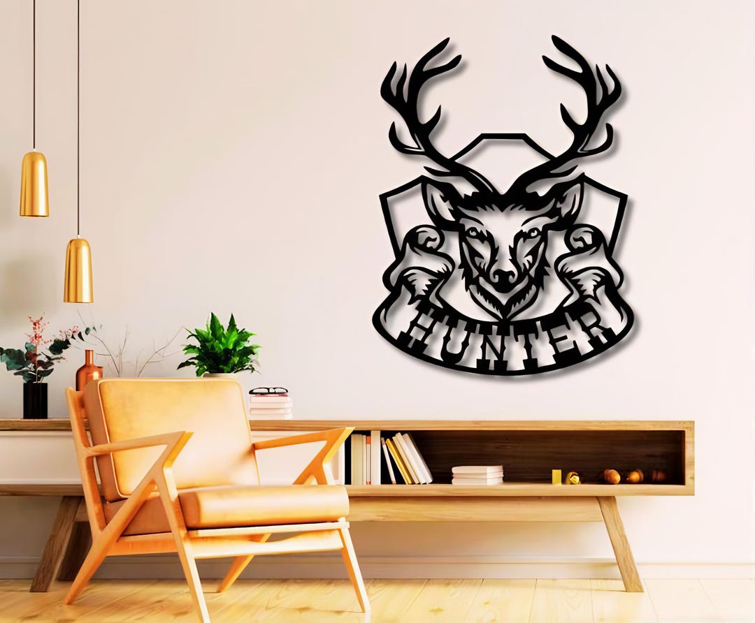 Deer Hunter Dxf , Svg , Png , Files , Laser Cut , Deer , Horn , Hunt ...