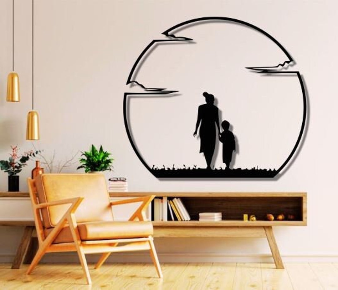 Mom and Child Dxf , Svg , Png , Files , Scene , Mom , Son , Daughter ...