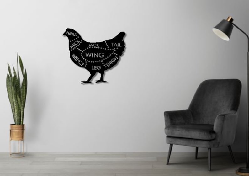 Chicken Dxf Svg Png Files Chicken Butcher Meat - Etsy