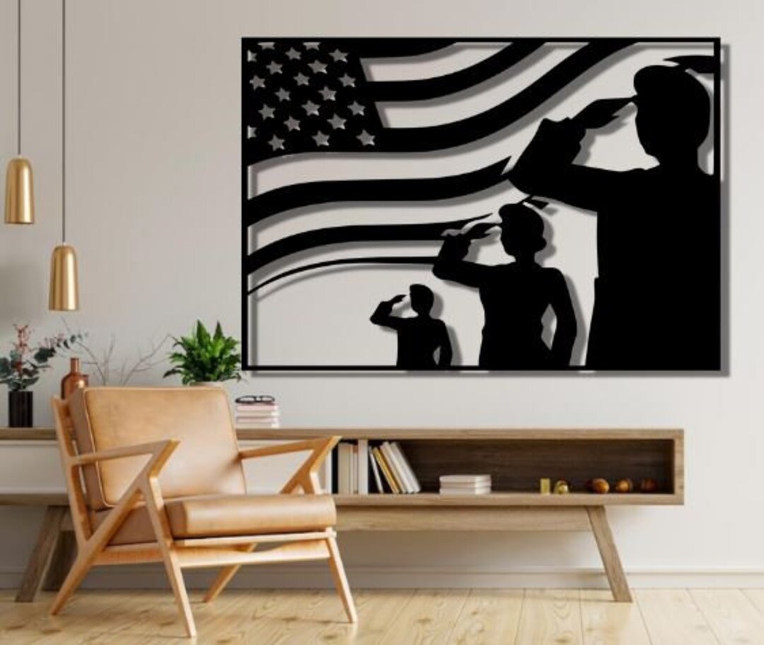 American Veteran Dxf, Svg , Png , Files , US America , Flag , Honour ...