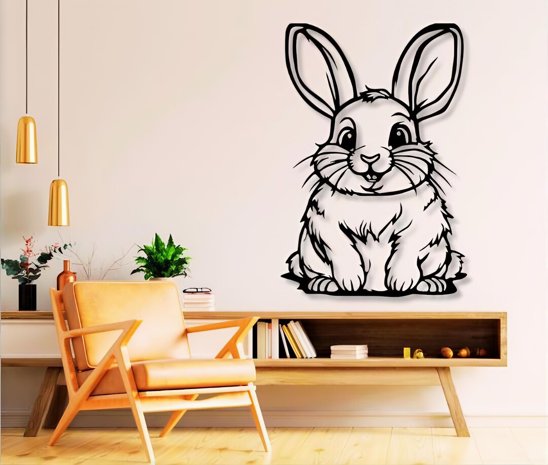 Sweety Rabbit Dxf Svg Png Files , Happy , Easter , Bunny , Rabbit ...