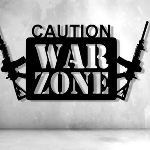 War Zone Dxf , Svg , Png , Files , War Zone , Metal Wall Art , Laser ...
