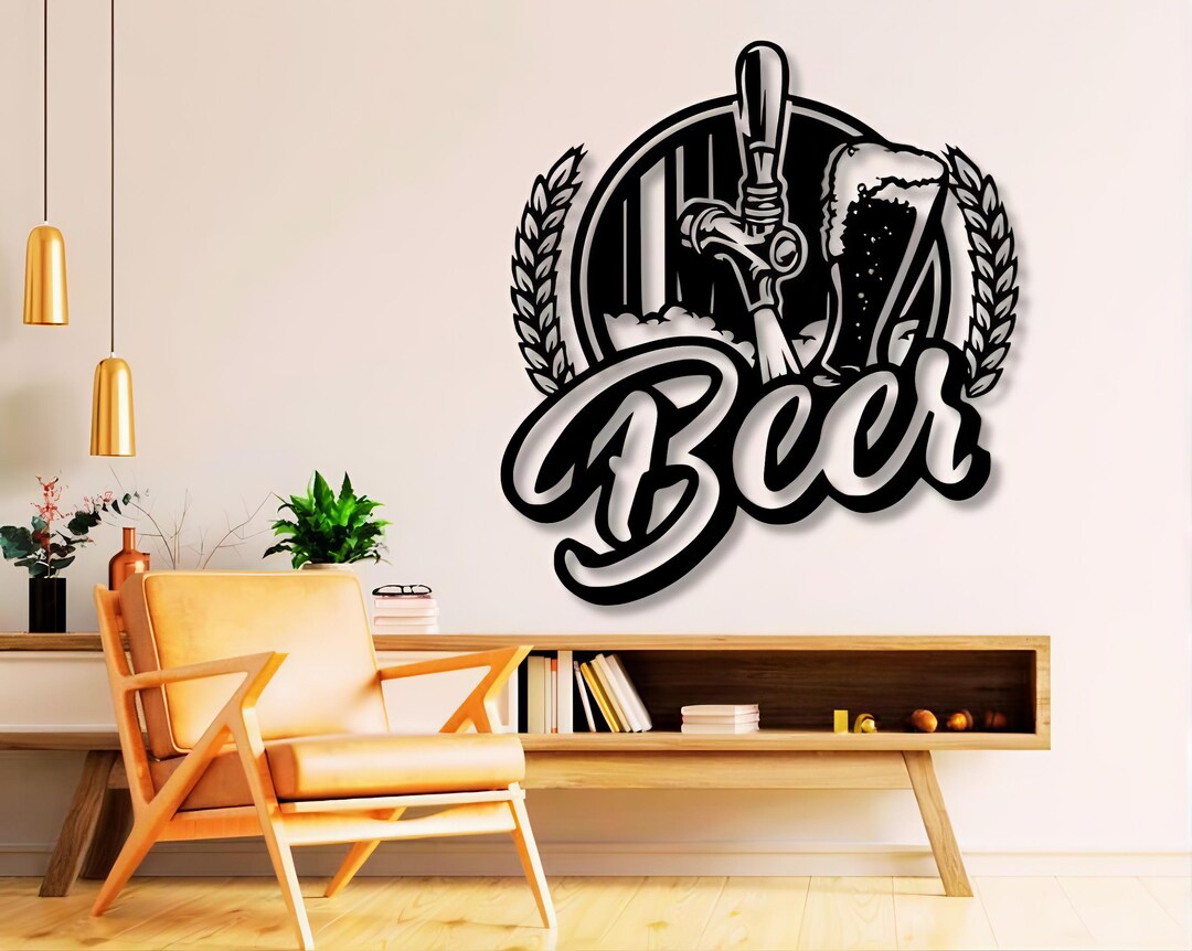 Beer Metal Wall Art, CNC Laser Cut Files (svg, Dxf, Png) - Etsy