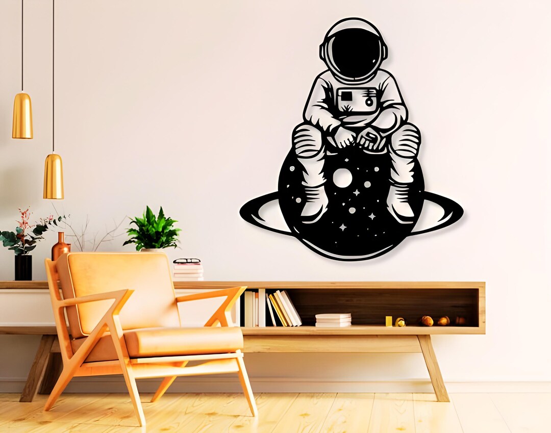 Astronaut Svg Dxf Png Files Vector Art Cut File for Cnc Laser Plasma ...