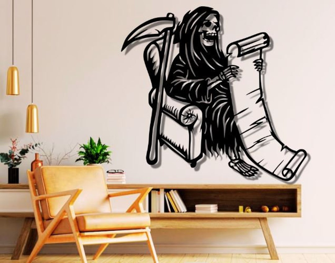 Grim Reaper Dxf , Svg , Png , Files , Halloween , Grim , Reaper ...