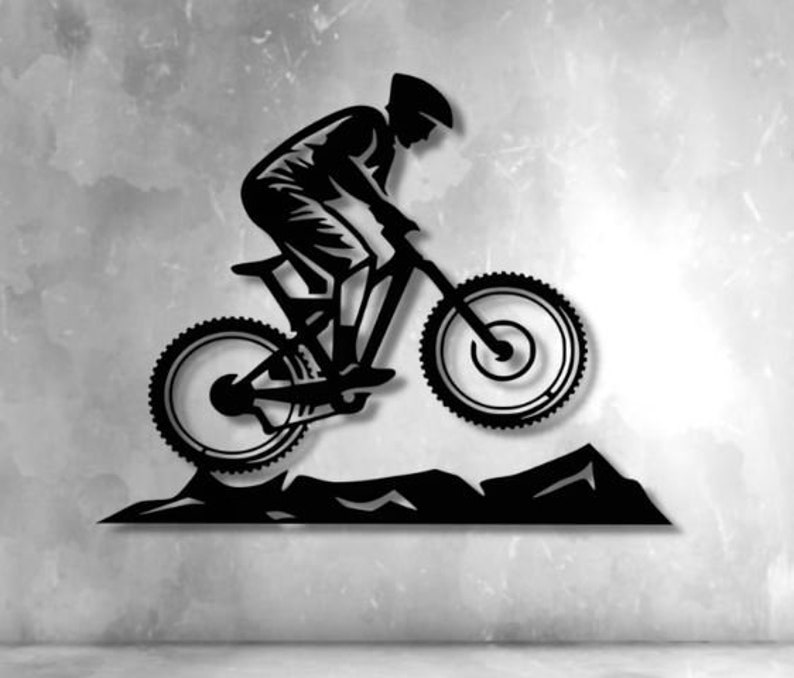 Downhill Dxf Svg Png Files Bicycle Biker Outdoor - Etsy