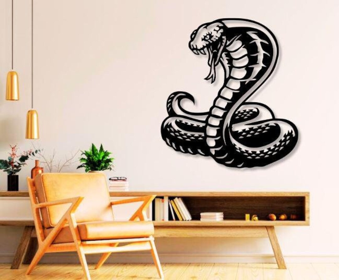 Cobra Dxf Svg Png Files Snake Wall Art Cut File for Cnc Plasma Laser ...