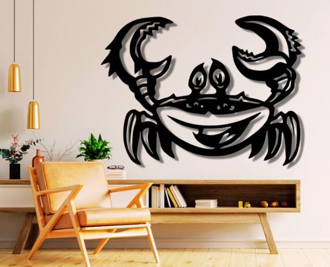 Crab Dxf Svg Png Files , Crab , Sea , Food , Wall , Art , Cut , File ...