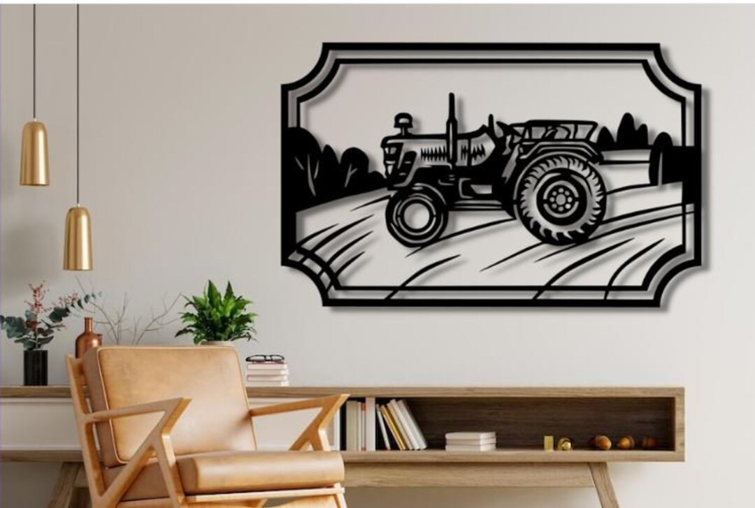 Farmer Tractor Dxf Svg Png Files Farmer Tractor - Etsy