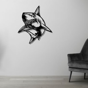 Shark Dxf , Svg , Png , Files , Shark , Wild , Animal , Wall , Art ...
