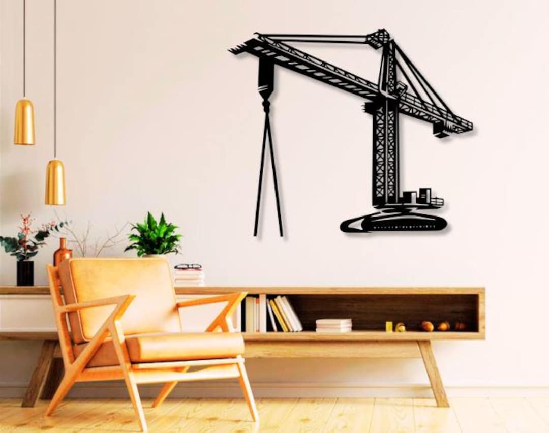 Crane Dxf Svg Png Files Crawler Wall Art Cut for Cnc Plasma Laser ...