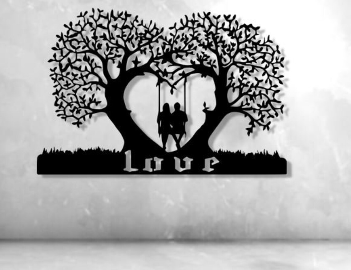 Love Tree Svg Dxf Files, Valentine's Day Decor (SVG, DXF, PNG) - Etsy
