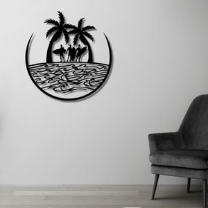 Summer Dxf , Svg , Png , Files , Summer , Surf , Board , Palm , Palms ...