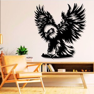 Bald Eagle Dxf Svg Png Files Eagle Plasma Cut File for Cnc Plasma Laser ...