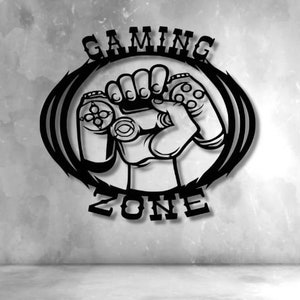 Gaming Zone Dxf , Svg , Png , Files , Gamer , Laser Cut , Wall Art ...