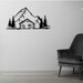 Cottage Dxf Svg Png Files , Wooden , House , Mountain , Trees , Wall ...