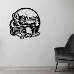 Fish Dxf , Svg , Png , Files , Fisher , Fish , Nature , Mountain ...