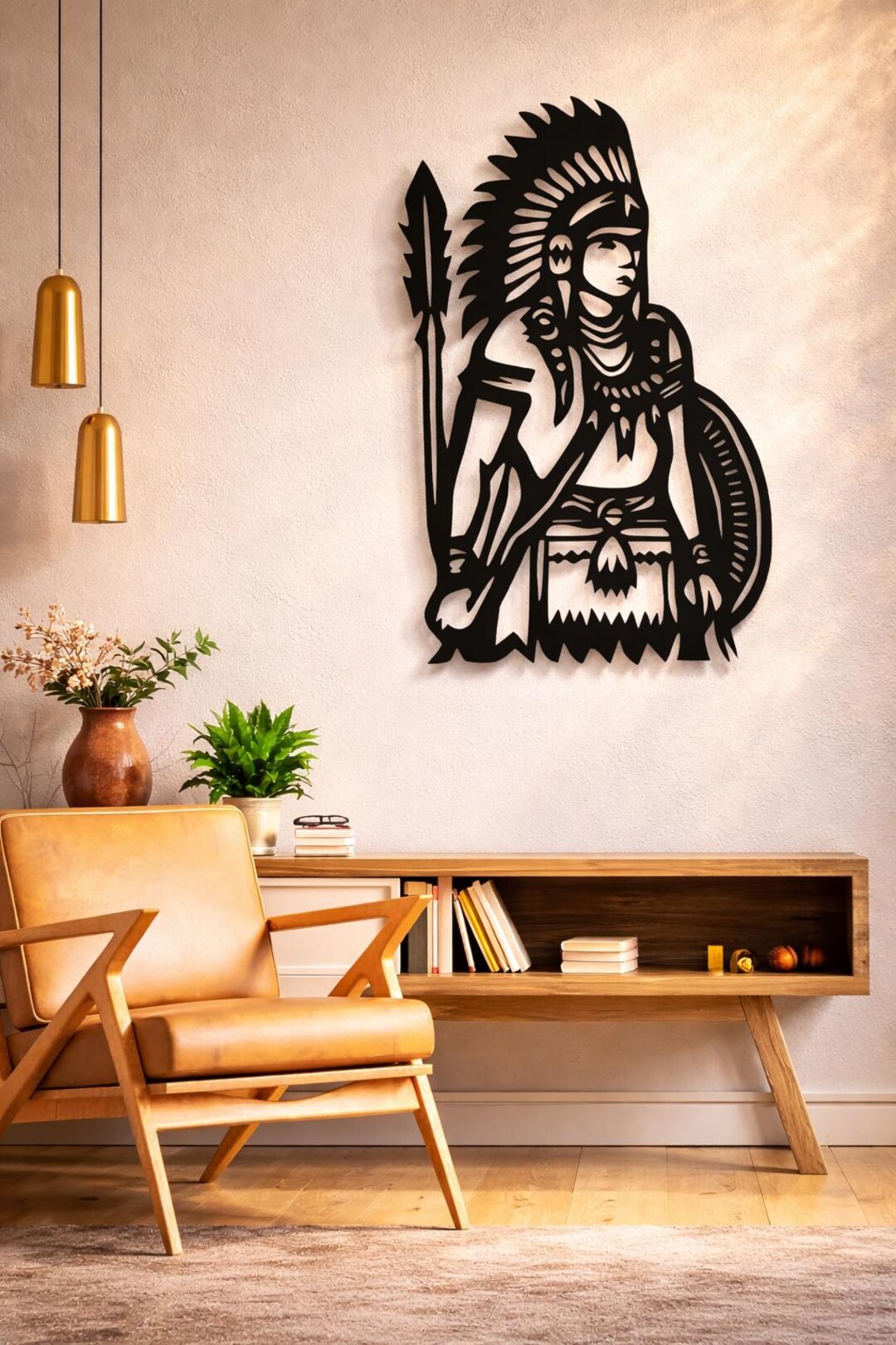 Native American Chief Svg Dxf Png Files Wall Art Files for CNC, Plasma ...