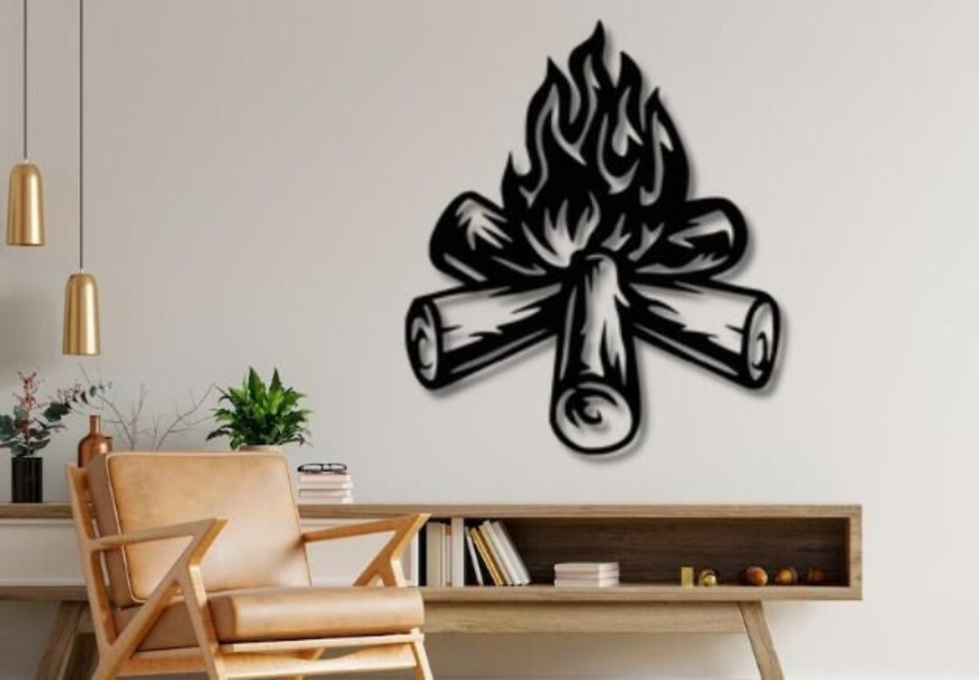 Camp Fire Dxf , Svg , Png , Files , Laser Cut , Wall Art , Camping ...
