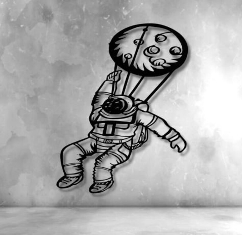 Astronaut Dxf Svg Png Files Cosmonaut Astronaut - Etsy