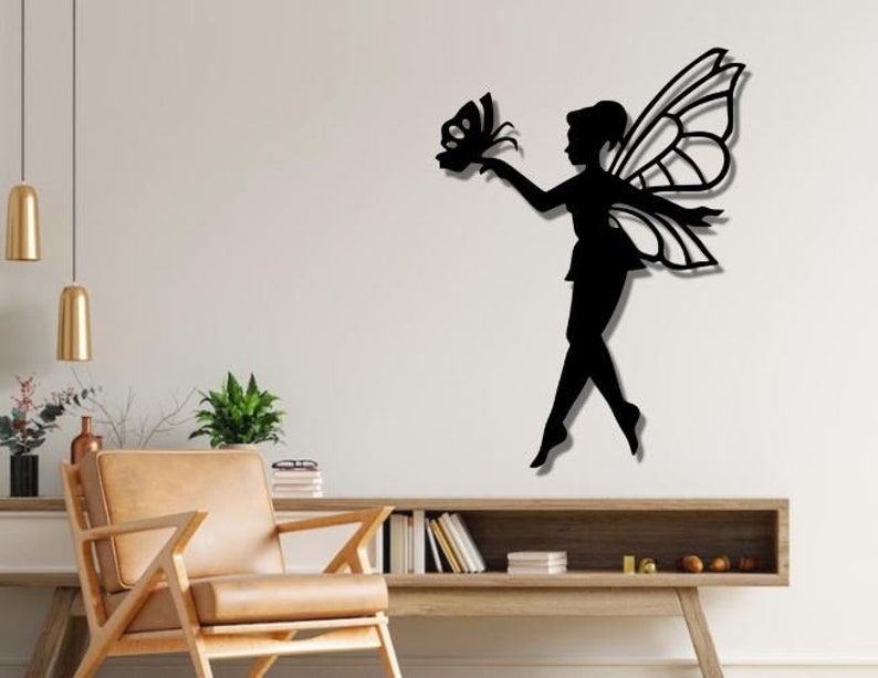 Fairy Dxf Svg Png Files Fairy Butterfly Angel - Etsy