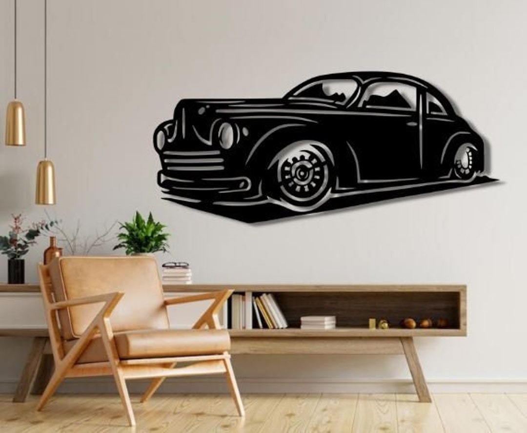 Classic Car Dxf Svg Png Files Vintage Car Cars Old Retro Cut , File ...