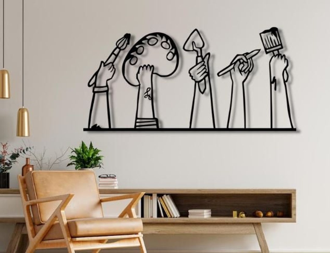 Painter Dxf Svg Png Files Artist Paint Brush - Etsy